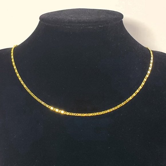 Jewelry | 18 Womens 18k Solid Gold Chain Link Necklace 18 Karat Real ...